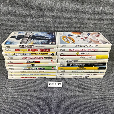 20 Nintendo Wii Video Game Lot Sam & Max Season One Goldeneye 007 ...