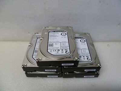 LOT OF 5 DELL 0T7F78 SEAGATE ES.3 ST2000NM0023 2TB SAS SERVER HARD ...