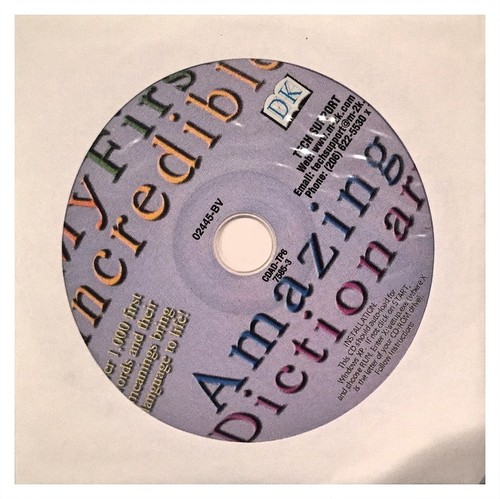 DK My First Incredible Amazing Dictionary Pc New Cd Rom Sealed In ...