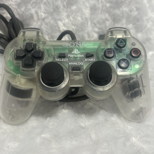 OEM Sony Playstation 1 Clear DualShock 1 Controller SCPH-1200 Tested ...
