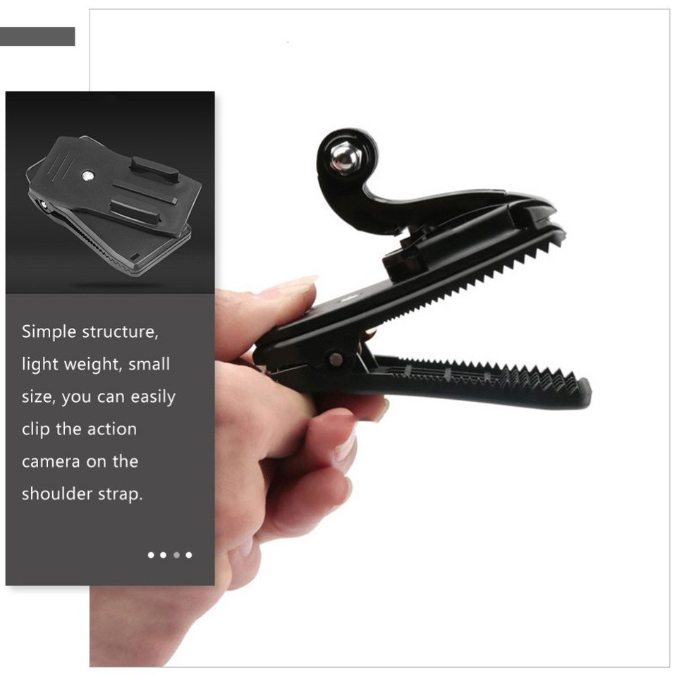 Action Camera Accessories Sports Strap Mount Backpack Clip Shoulder ...