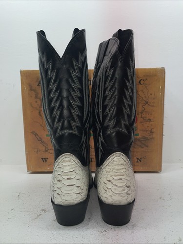 New Men’s White Python Skin Laredo Cowboy Boots. 68061 10.5 10 1/2 E W ...