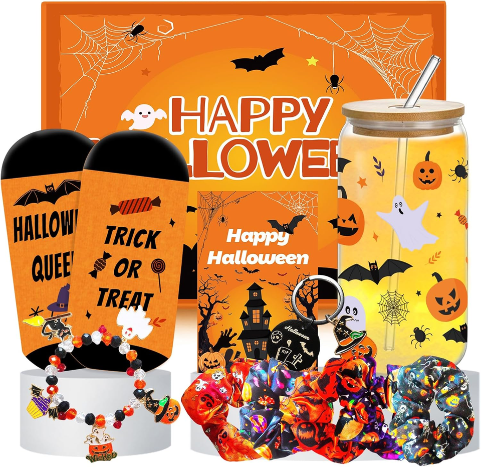 Halloween Boo Basket Gifts For Women Girls Spooky Basket Fillers Gift ...