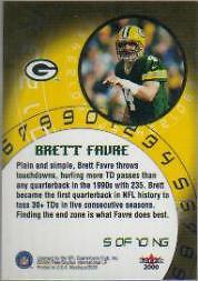 2000 Fleer Mystique Numbers Game #5 Brett Favre - NM-MT | eBay