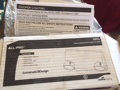 Cooper Lighting All-Pro APEL Double Head LED Emergency Light | eBay