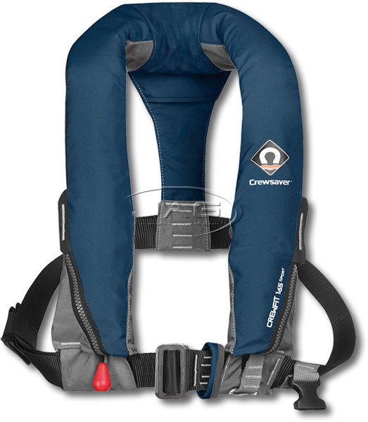 2x CREWSAVER AUTOMATIC & HARNESS CREWFIT 165 SPORT PFD NAVY-AUTO ...