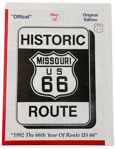 Official Map of Historic Missouri US Route 66 - the 66th Year of Route ...
