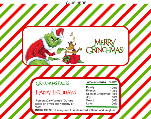 Ho Ho Ho Grinch Christmas Hershey Candy Bar wrappers - set of 12 | eBay