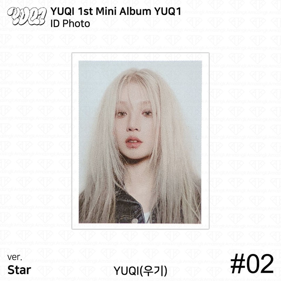 (G)I-DLE G-IDLE YUQI 1st Mini Album YUQ1 Official Photocard ID Photo ...