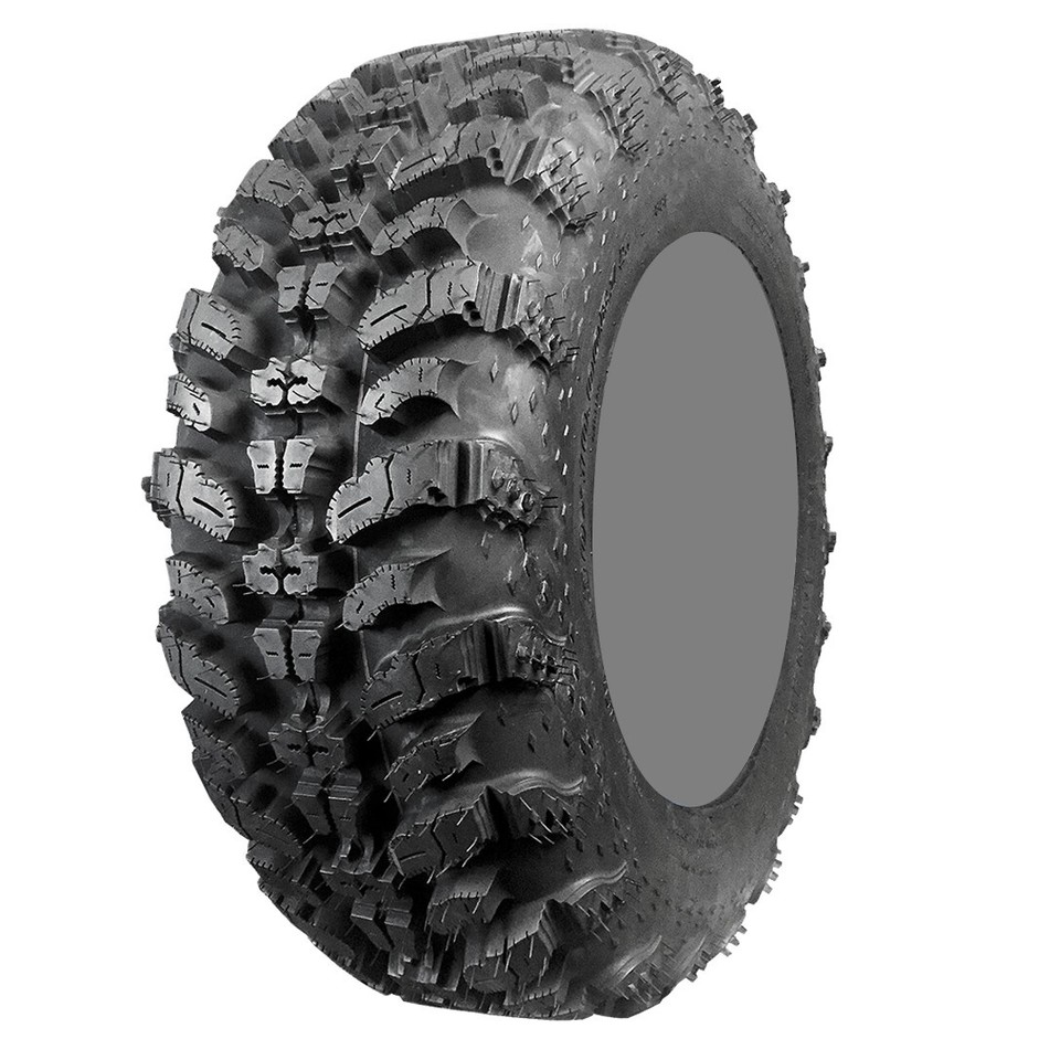 Kit 4 Interco Sniper 920 Tires 28x10-15 on Black Rhino Parker Silver ...