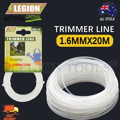 Trimmer Line Whipper Snipper Cord Brushcutter 1.6mm 20m White Nylon ...