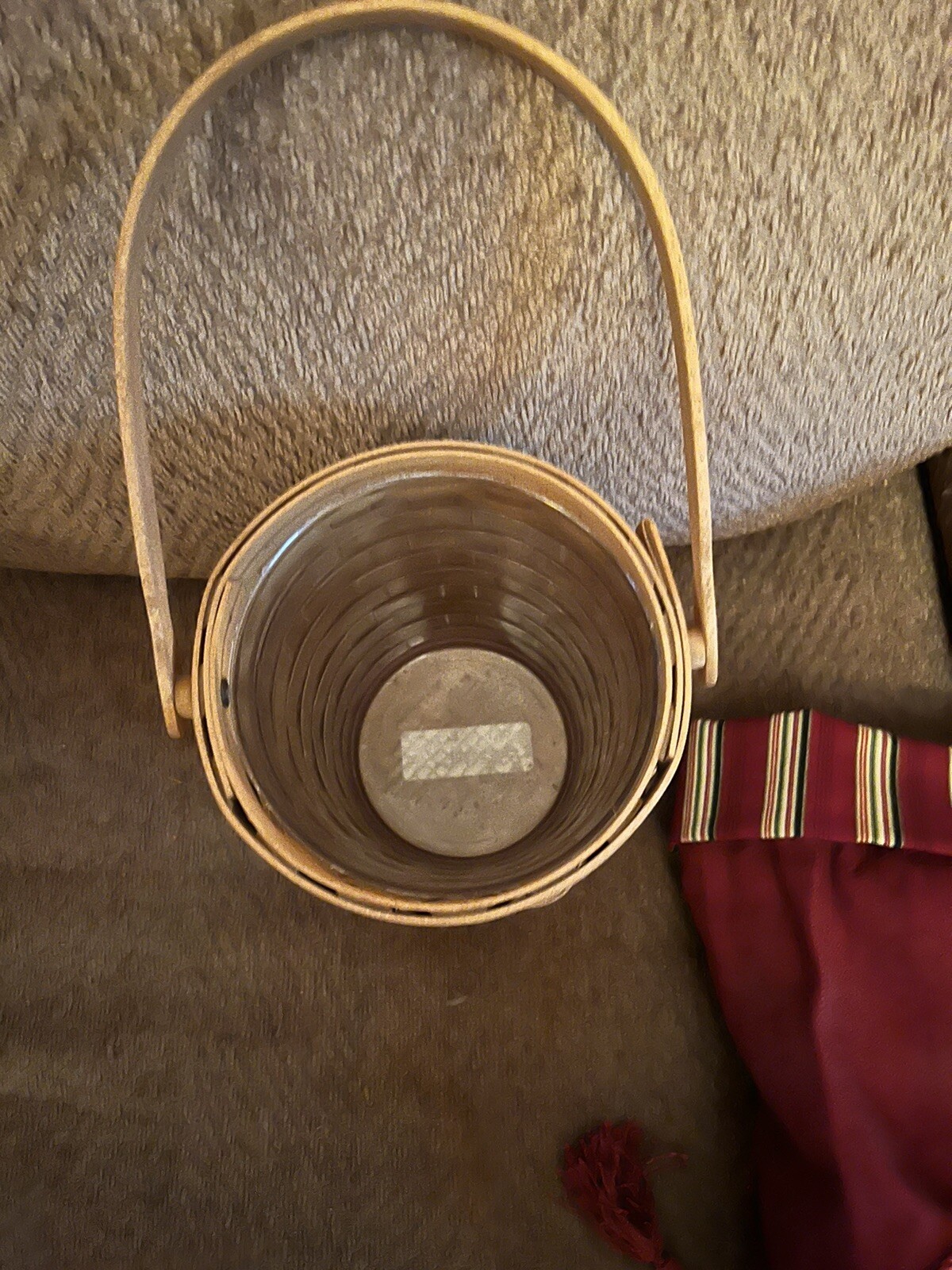 Longaberger Wine Beverage Basket Tote Set w/Liner & Protector ~EUC | eBay