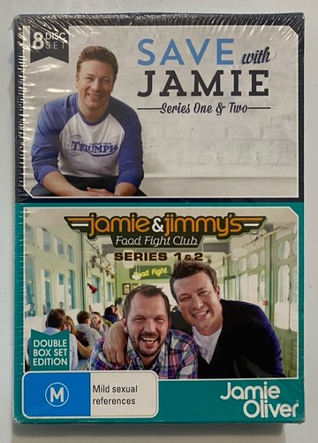 Save With Jamie + Food Fight Club Season 1 2 DVD TV Show Series Cooking ...