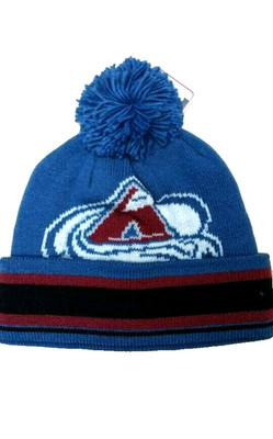 Colorado Avalanche 2-Tone Cuffed Knit Beanie Hat Toque Winter Ski Cap ...