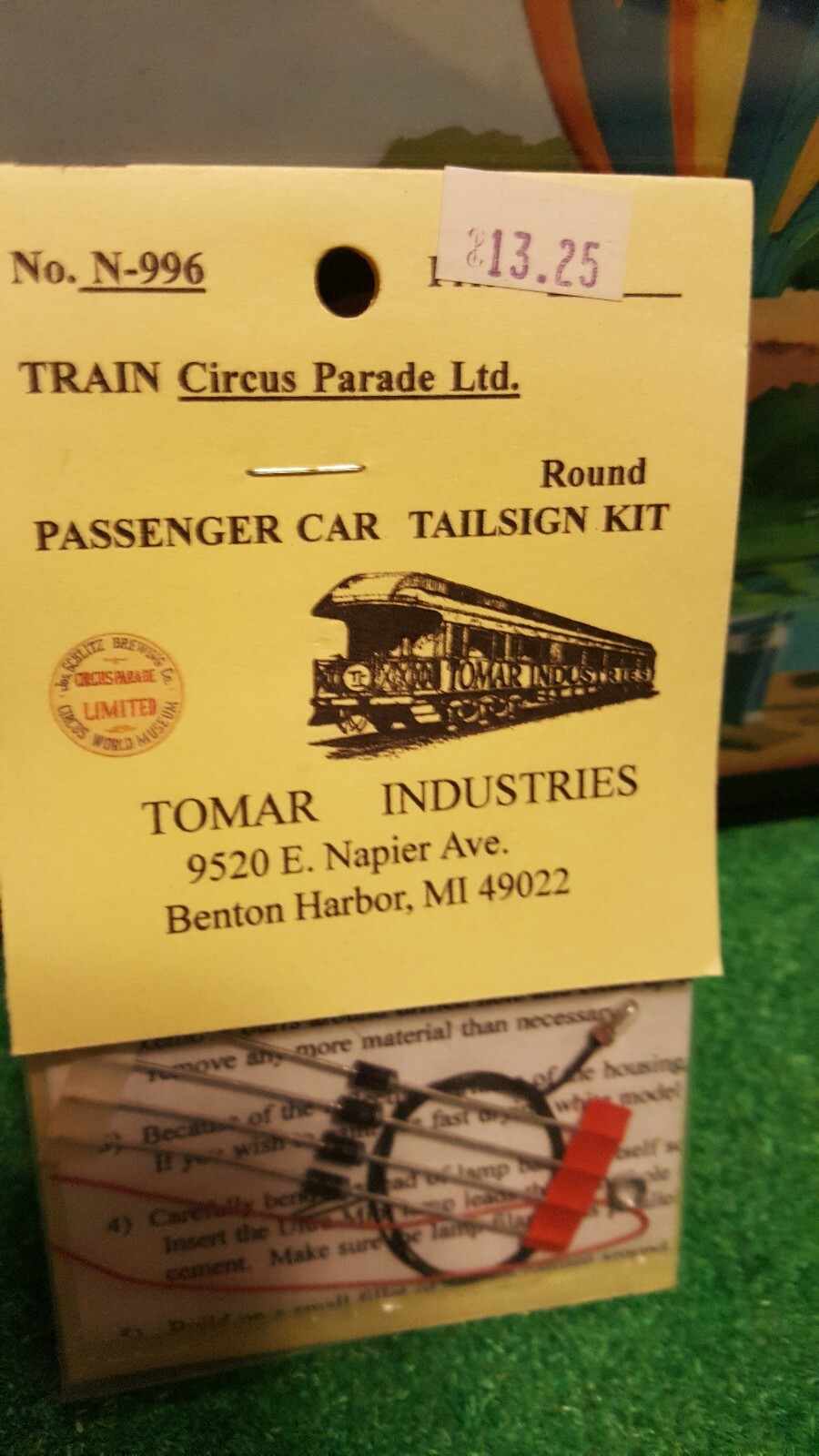 N scale circus train Tail Sign Kit | eBay