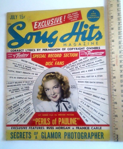 Song Hits Magazine Vol 11, No 2 July 1947. | eBay