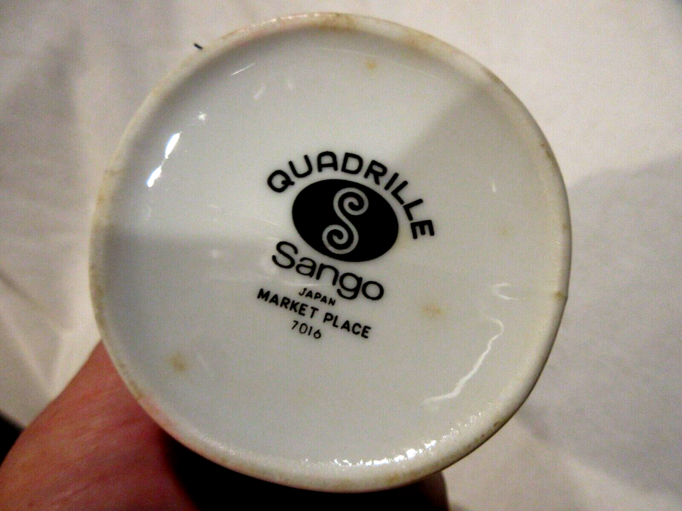 Sango Quadrille "Market Place" #7016--Cup & Saucer | eBay