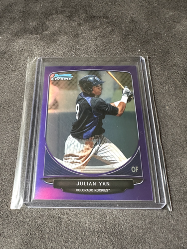 Julian Yan 2013 Bowman Chrome Purple Refractor 149/199 | eBay