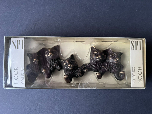 SPI Hook Collection Solid Brass Cat Key Hook | eBay