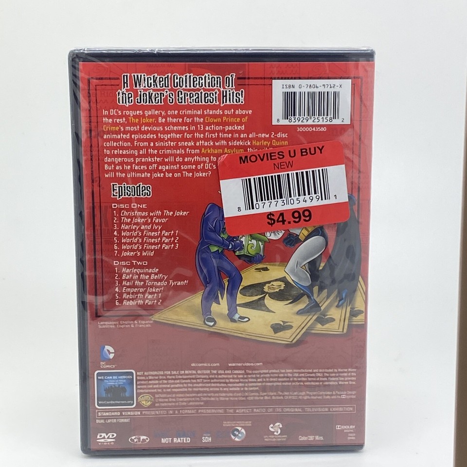 DC COMICS SUPER VILLAINS The JOKER's LAST LAUGH 13 Animated Episodes ...