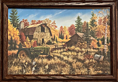 Mark Daehlin Deer Valley Farm Art Print-Framed 20.5 x 14.5 | eBay