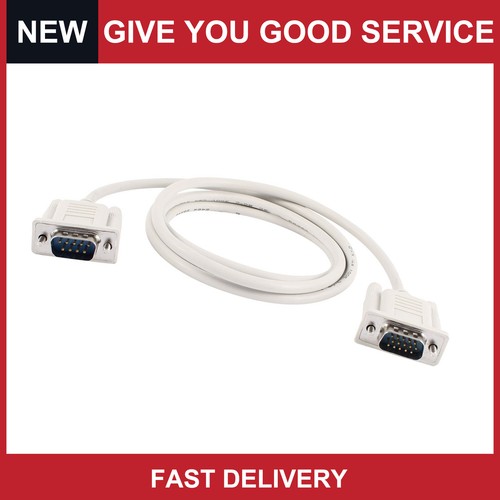 Universal RS232 DB9 9 Pin Male to VGA Video 15 Pin Male Adapter Cable ...