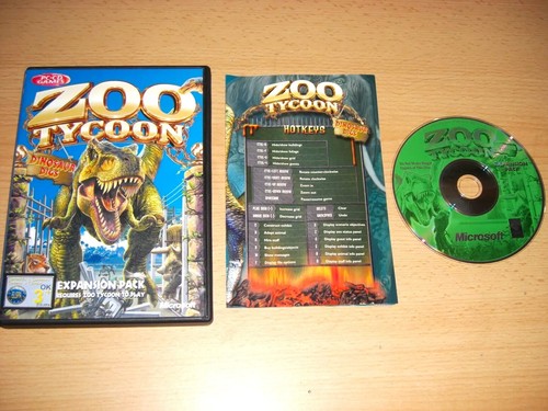 ZOO TYCOON Dinosaur Digs PC Windows CD-ROM Dino Expansion Pack ...