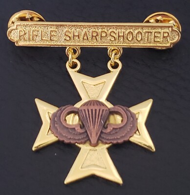 USMC US Marine Corps Qualification Rifle Sharpshooter Jump Wing Custom ...