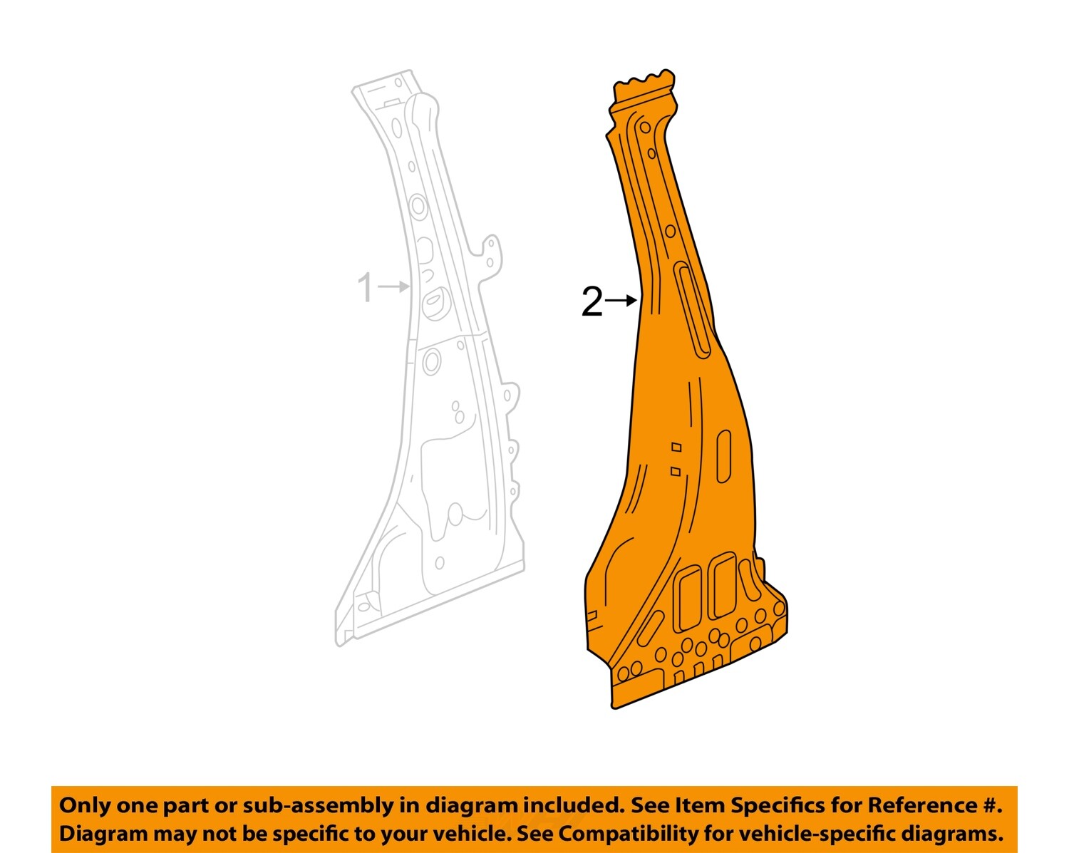GM OEM 16-24 Camaro Pillars, Rocker Floor Lock Pillar-Lock Plr Reinf ...