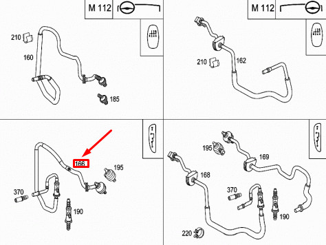 NEW MERCEDES-BENZ C W203 BRAKE BOOSTER LINE LHD A2034305129 OEM NO DUTY ...