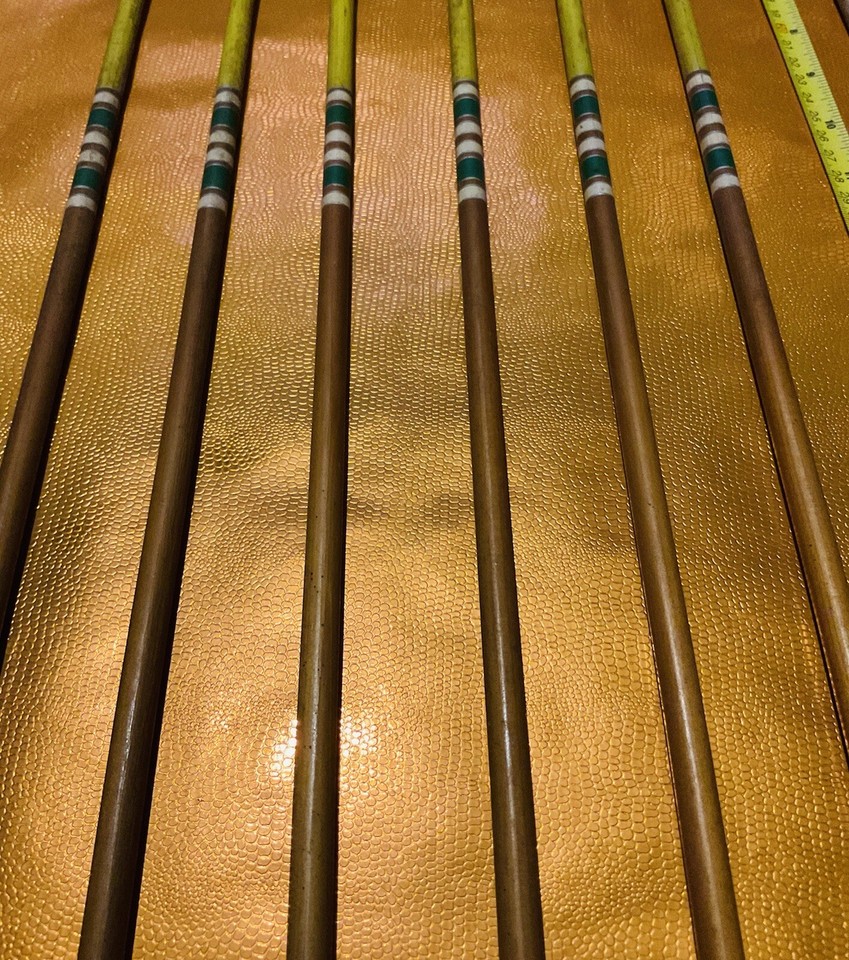 6 VINTAGE RAULF ARCHERY ARROWS W RARE HILLS HORNET ARROWHEADS ANTIQUE ...