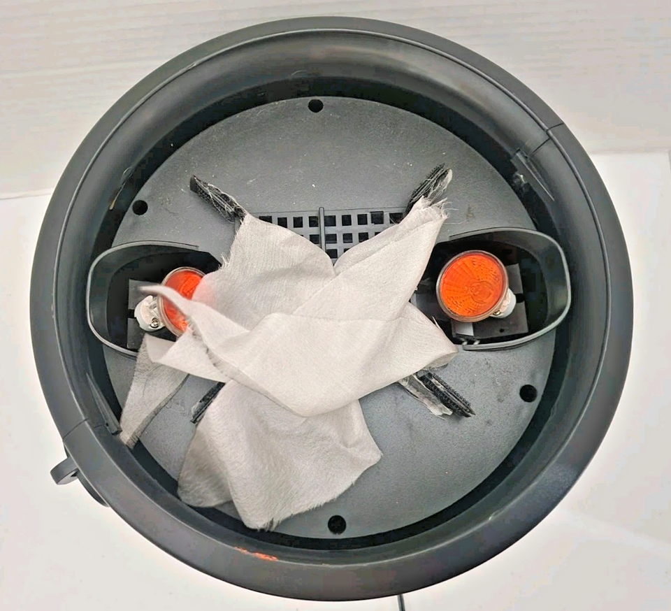 Lite F/X MME Cauldron Flame 8" H Black Hard Plastic Halloween W ...