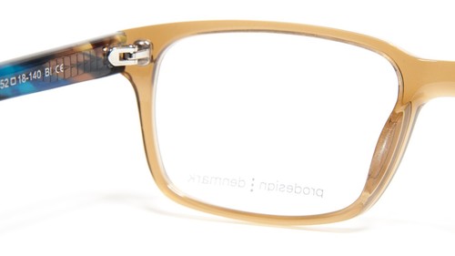 NEW PRODESIGN DENMARK 1742 c.9722 KHAKI EYEGLASSES FRAME 52-18-140 BI ...
