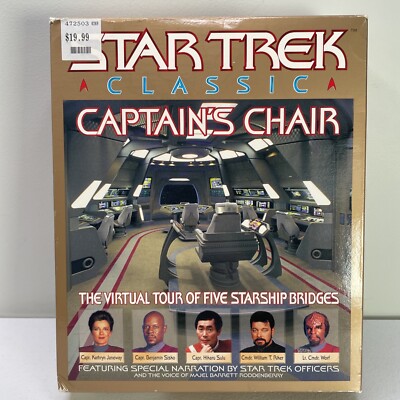 Star Trek Classic: Captain's Chair (1999, CD-ROM) Big Box 9780671317799 ...