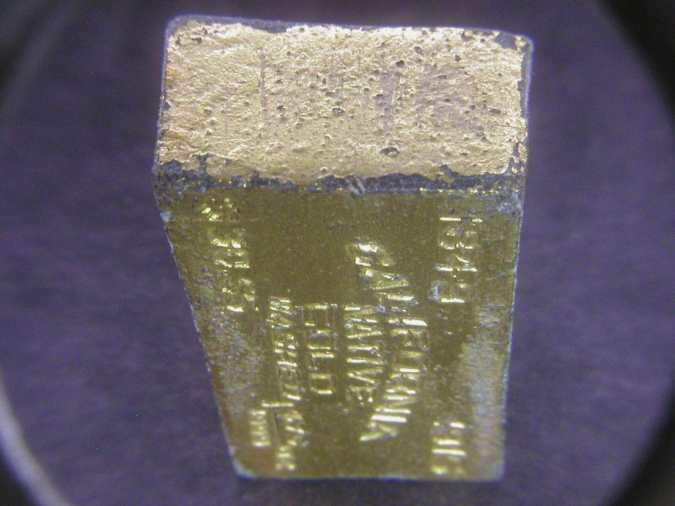 1915 California Native Gold-Washed Ingot Panama-Pacific International ...