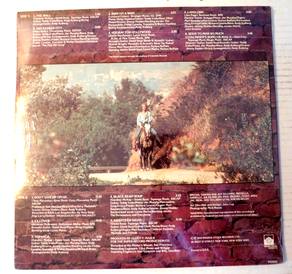 SEALED 1976 LP "David Soul" Private Stock Records PS2019 with Hype ...