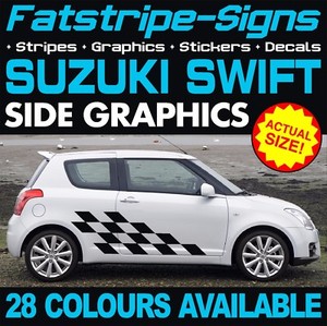 SUZUKI SWIFT GRAPHICS STICKERS STRIPES DECALS SPORT SZ-R 1.3 1.4 1.5 1. ...