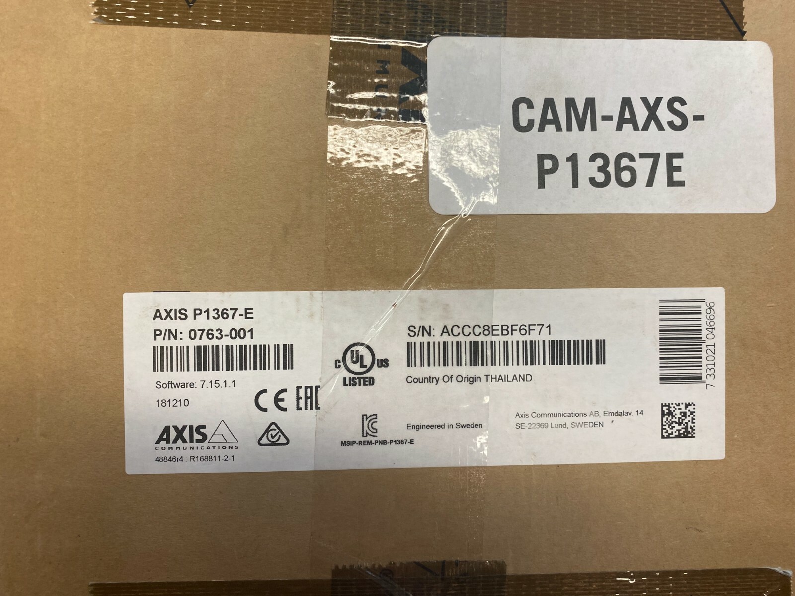 Axis P1367-E Indoor/Outdoor Netowork Security Camera System - White ...