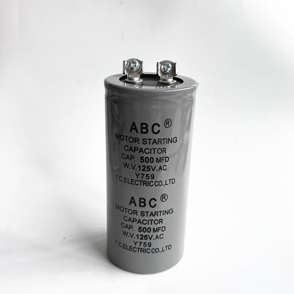 1X 500MFD 500UF 125VAC HVAC 125V ABC CD60 Motor Starting Capacitor | eBay