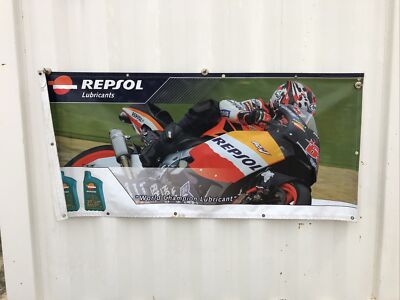 Nicky Hayden 69 Honda RC51 Repsol Racing heavy vinyl banner MotoGP AMA ...