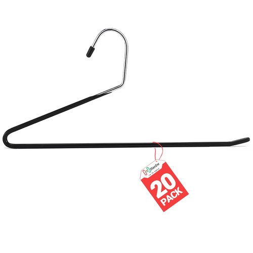 Open Ended Pants Hangers 20 Pack Non Slip Pants and Jean Hangers for ...