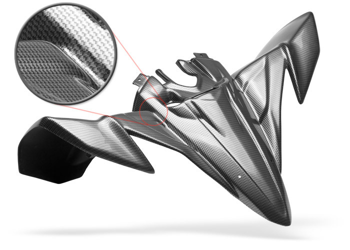 NEW SUZUKI LTZ400 Z400 KFX400 BLACK CARBON FIBER FRONT AND REAR FENDER ...