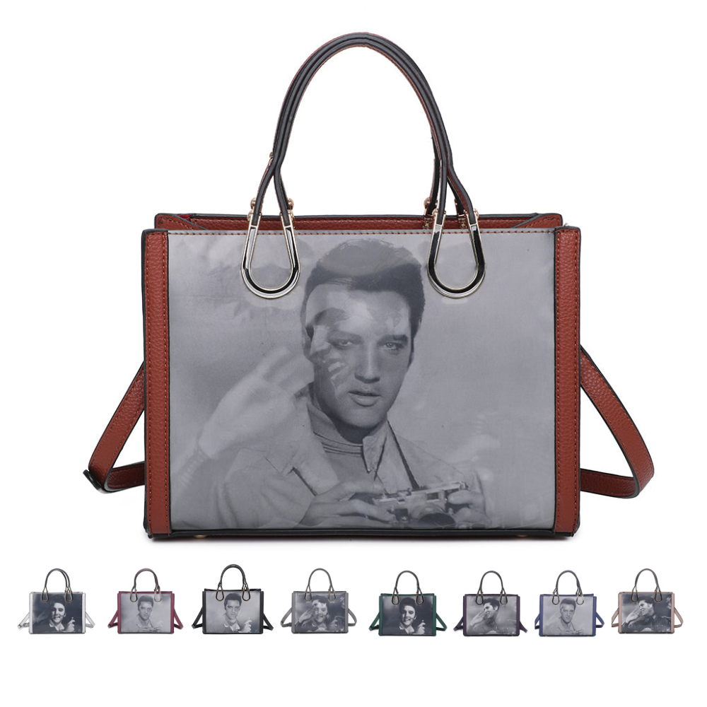 Women's Classic Elvis Presley Shopper Tote Casual Handbag Shoulder ...