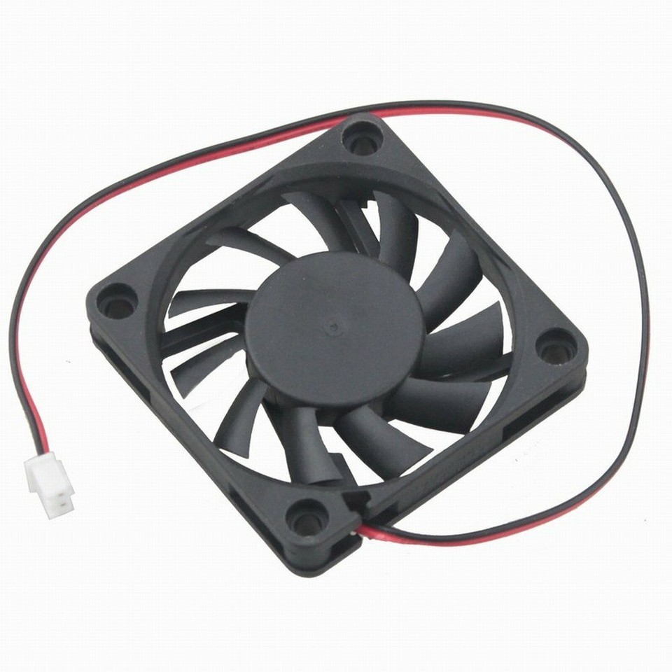 12V DC 60mm Cooling Fan 60x60x10mm (2.4x2.4x0.4 in) for CPU PC Printer ...