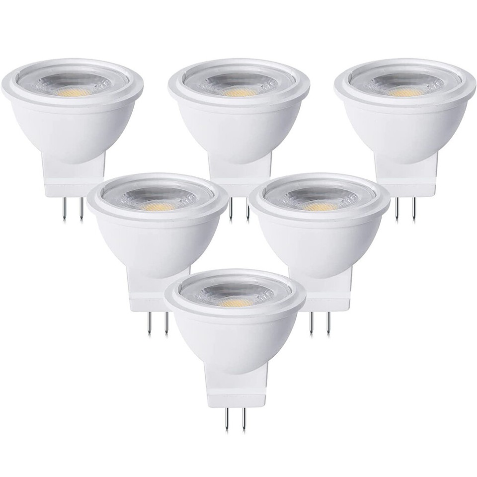 MR11 12VDC LED Bulbs GU4 Bi-Pin Base Energy Saving Halogen Spotlight ...