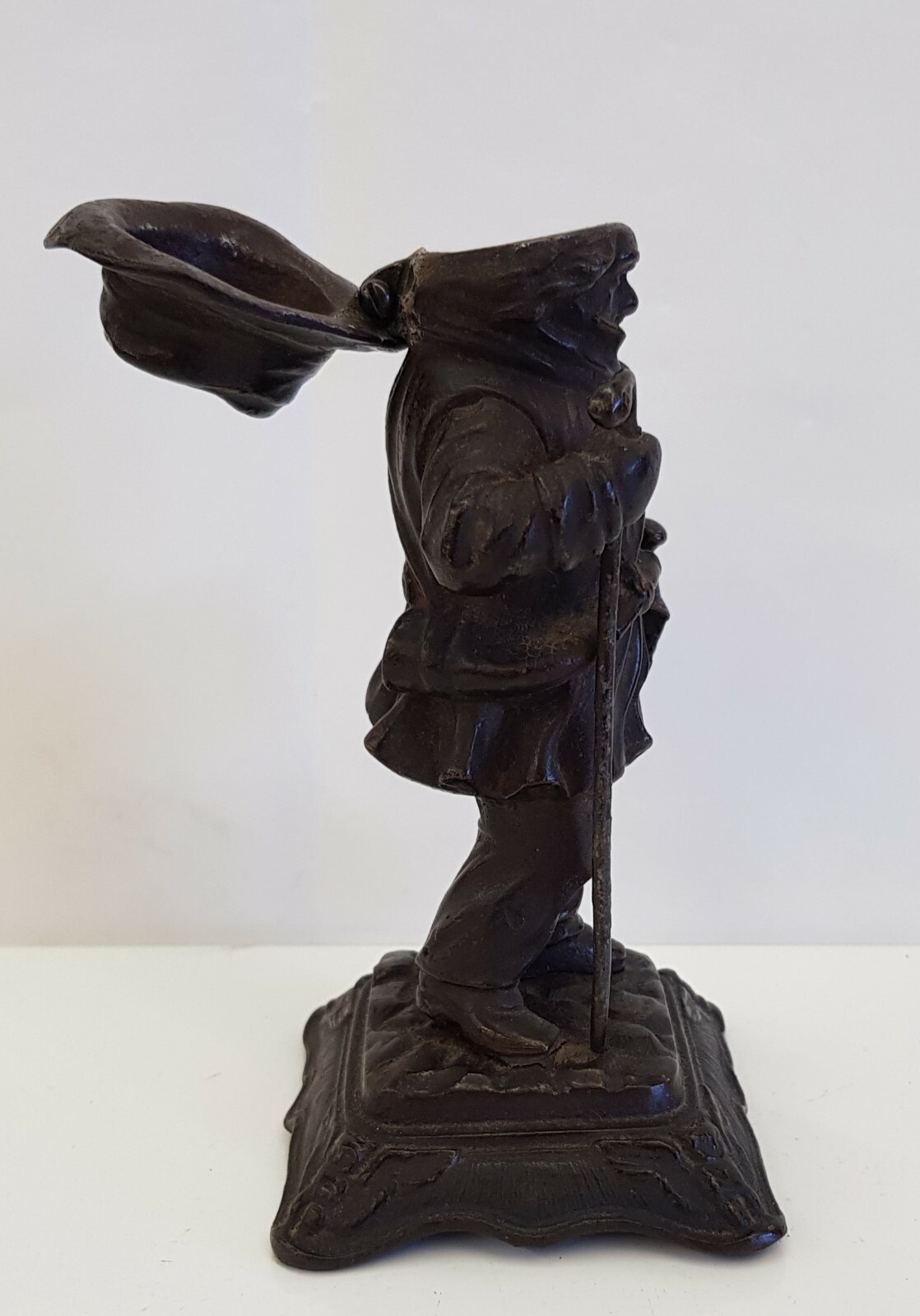 Bronzo VERLAG BEI E G ZIMMERMANN IN HANAU Scultura Porta Fiammiferi ...