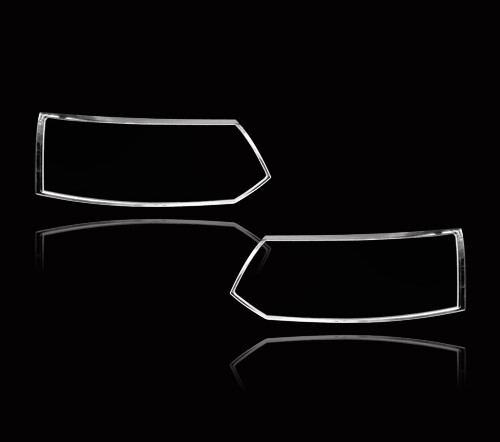 Chrome Headlights Trim Bezel Cover Surround Rim For VW Transporter T5 ...