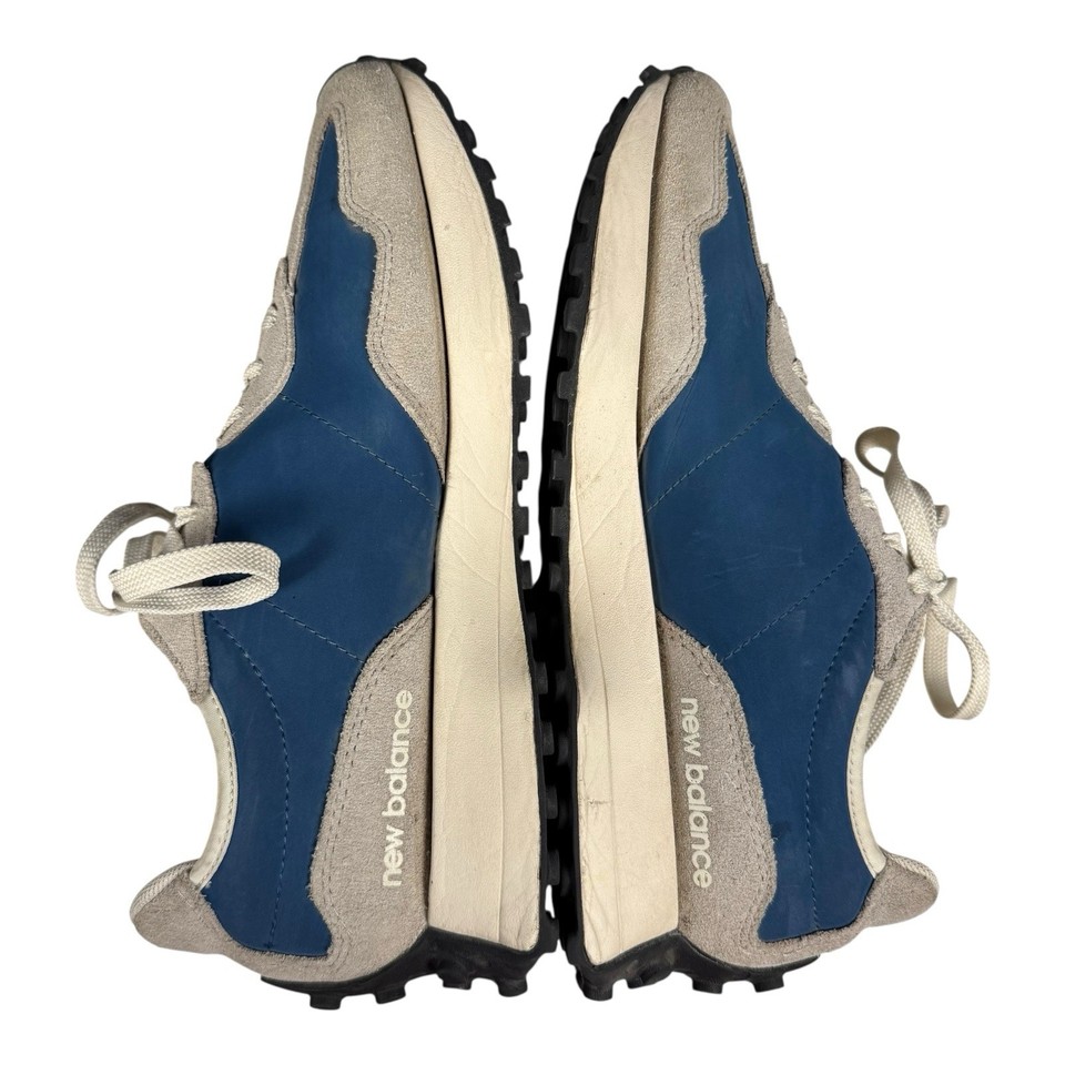 New Balance 327 Intelligent Choice Gray Blue Black Suede Shoes Men’s ...