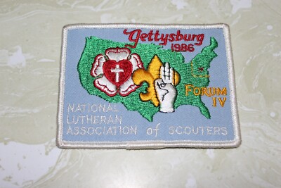 VINTAGE UNSEWN BSA PATCH FROM NATIONAL LUTHERAN ASS. OF SCOUTERS ...