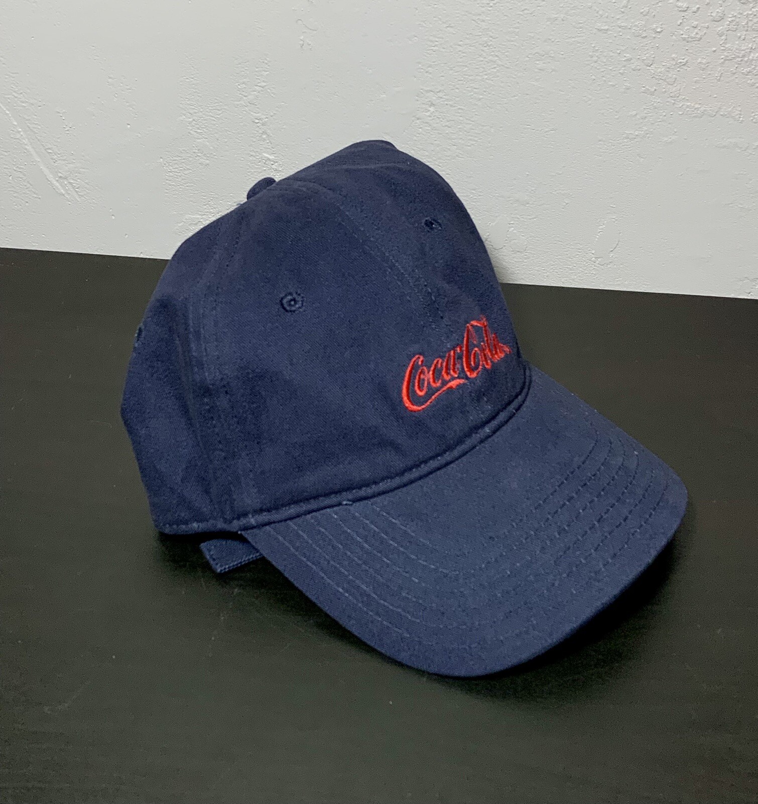 Coca Cola Embroidered Navy Blue Baseball Cap Dad Hat.… - Gem